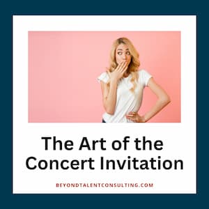 The Art of the concert Invitation