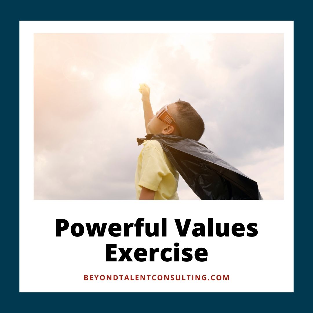 Powerful Values Exercise - Angela Myles Beeching